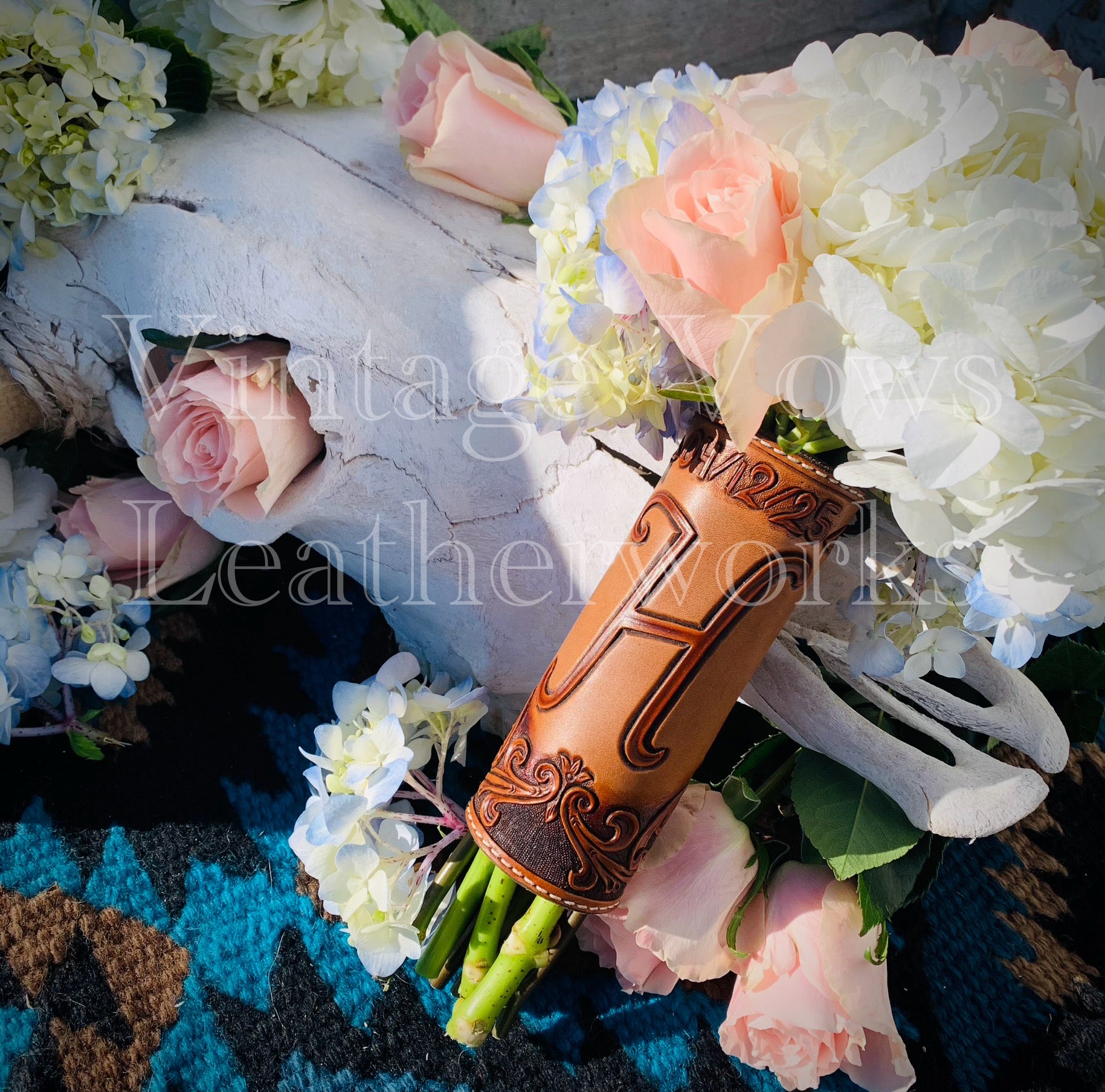 Custom Bouquet Wraps – Vintage Vows Leatherworks